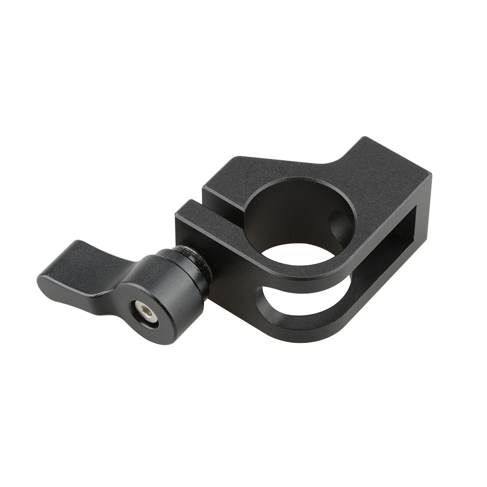 CAMVATE 19mm Rod Clamp With Thumb Knob (Black),19mm Rod & Rod Clamp