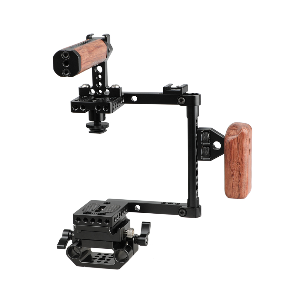 CAMVATE Quick Release Cage Kit (Right-sided Wooden Handle),Camera Cage Kit