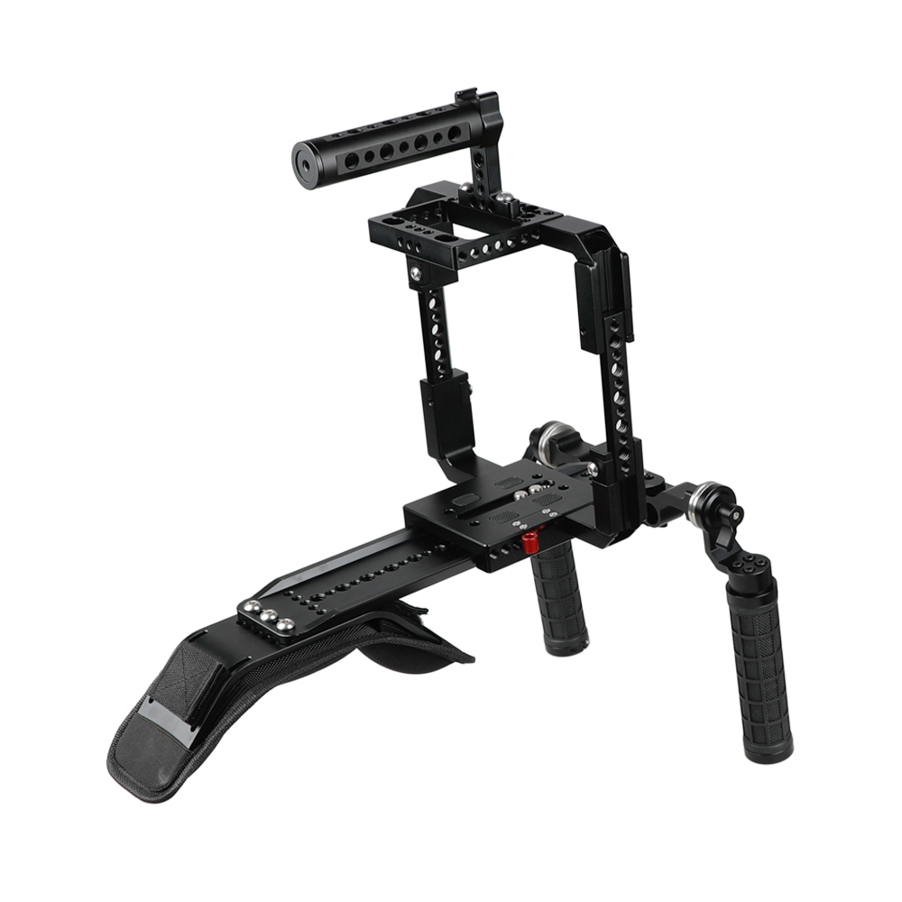 CAMVATE Pro Shoulder Rig Full Frame Cage Kit For RED DSMC2 Cameras,For RED