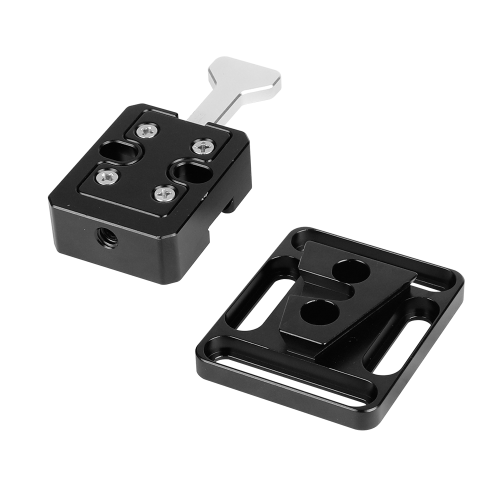 CAMVATE Quick Release V-Lock Base Station And Wedge Kit,V Lock Mount