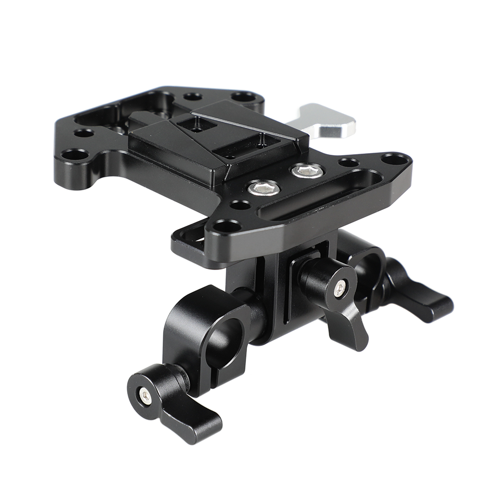 CAMVATE Quick Release V Lock Mount Battery Plate With Adjustable 15mm ...