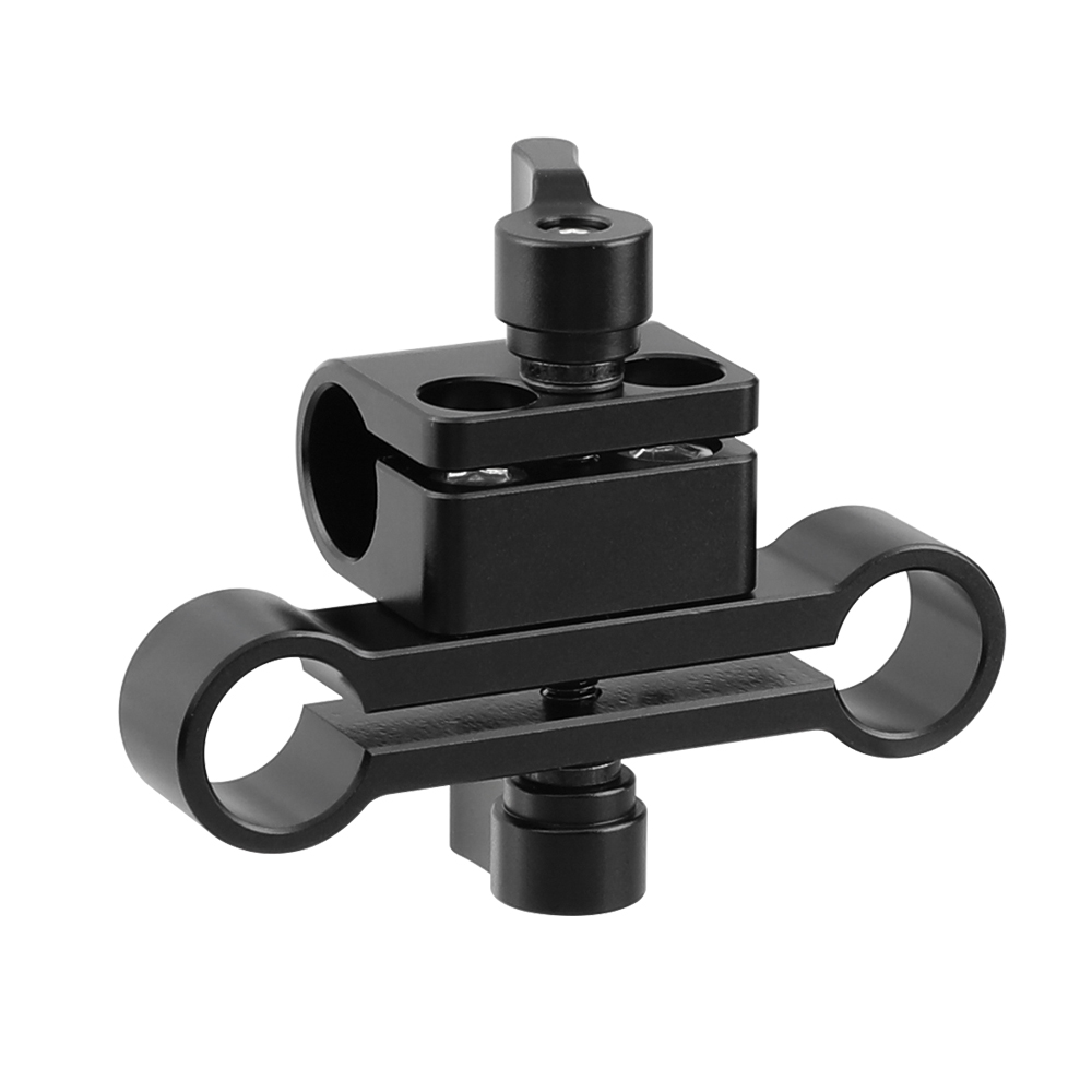 CAMVATE 15mm Single Rod Clamp & Dual Rod Clamp Adapter With Ratchet ...