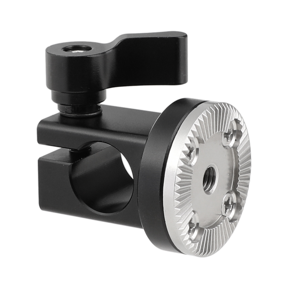 CAMVATE 15mm Single Rail Rod Clamp With M6 ARRI Style Rosette Mount For ...