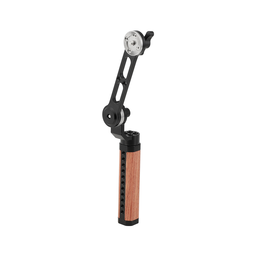 CAMVATE Adjustable Wooden Handgrip & Extension Arm With ARRI Rosette ...