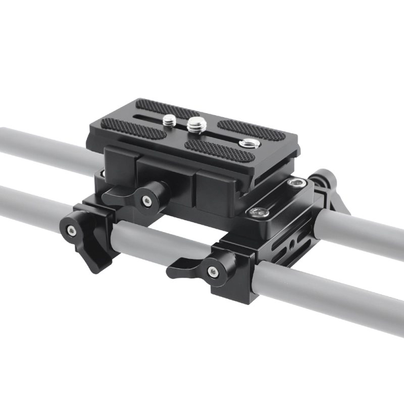 CAMVATE Manfrotto Quick Release Plate With Double 15mm LWS Rod Holder ...