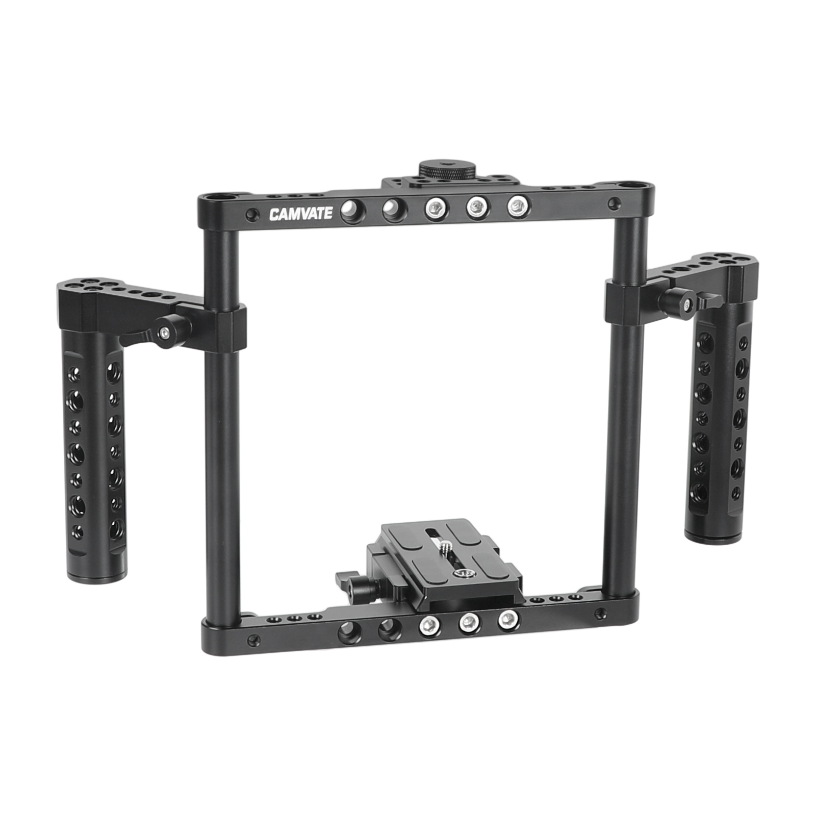 CAMVATE Hand-held Cage Kit With Quick Release Manfrotto Baseplate ...