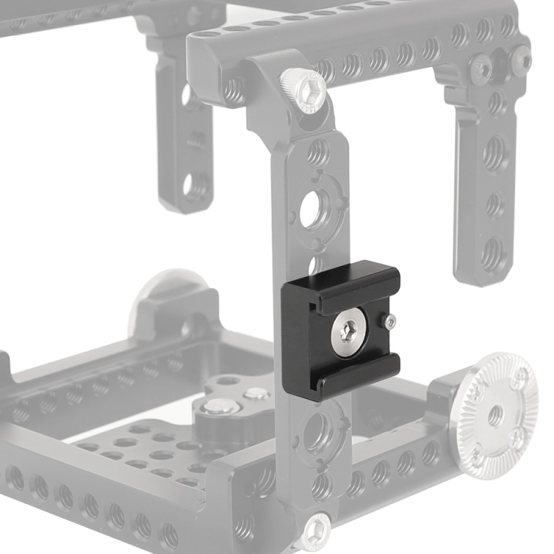 CAMVATE 3/8"-16 Cold Shoe Mount Adapter With ARRI Locating Pins For ...