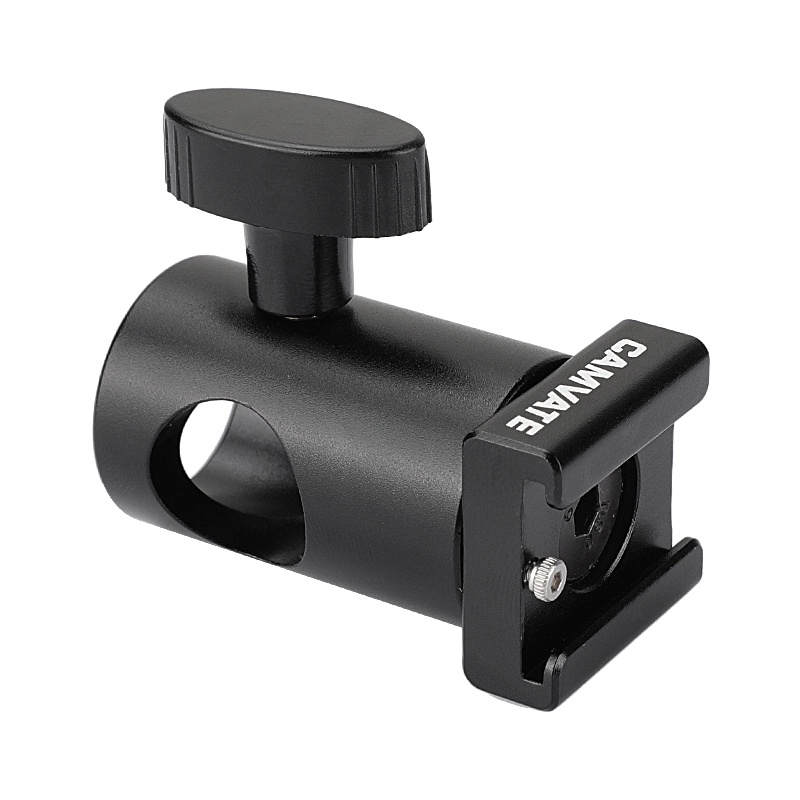 CAMVATE Light Stand Head With Cold Shoe Mount Adapter