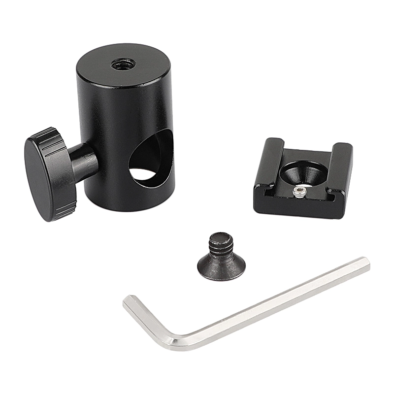 CAMVATE Light Stand Head With Cold Shoe Mount Adapter