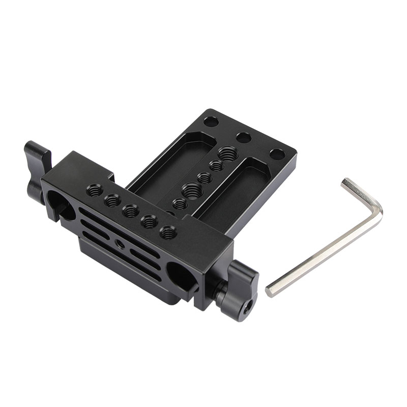 CAMVATE Tripod Mounting Plate Railblock fr 15mm Rod Support System DSLR ...