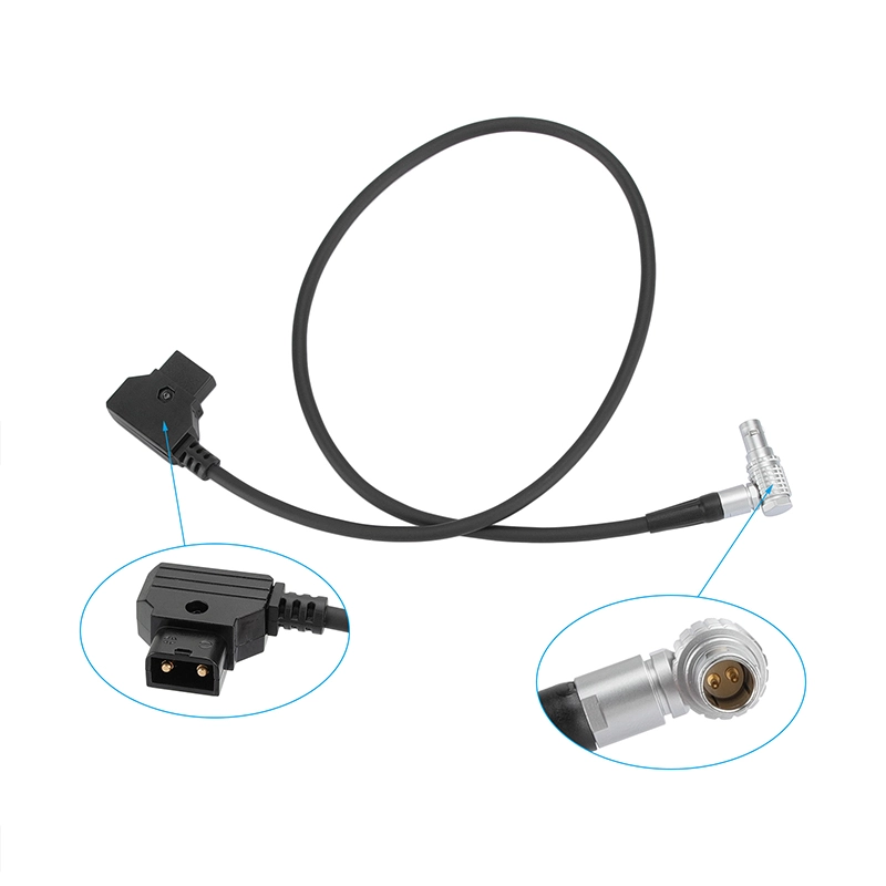 CAMVATE LEMO 2-Pin Right Angle To D-Tap Power Cable (60cm)