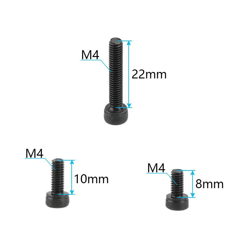 CAMVATE Three Types M4 Hex Screw Pack Cup Head (15 pcs)