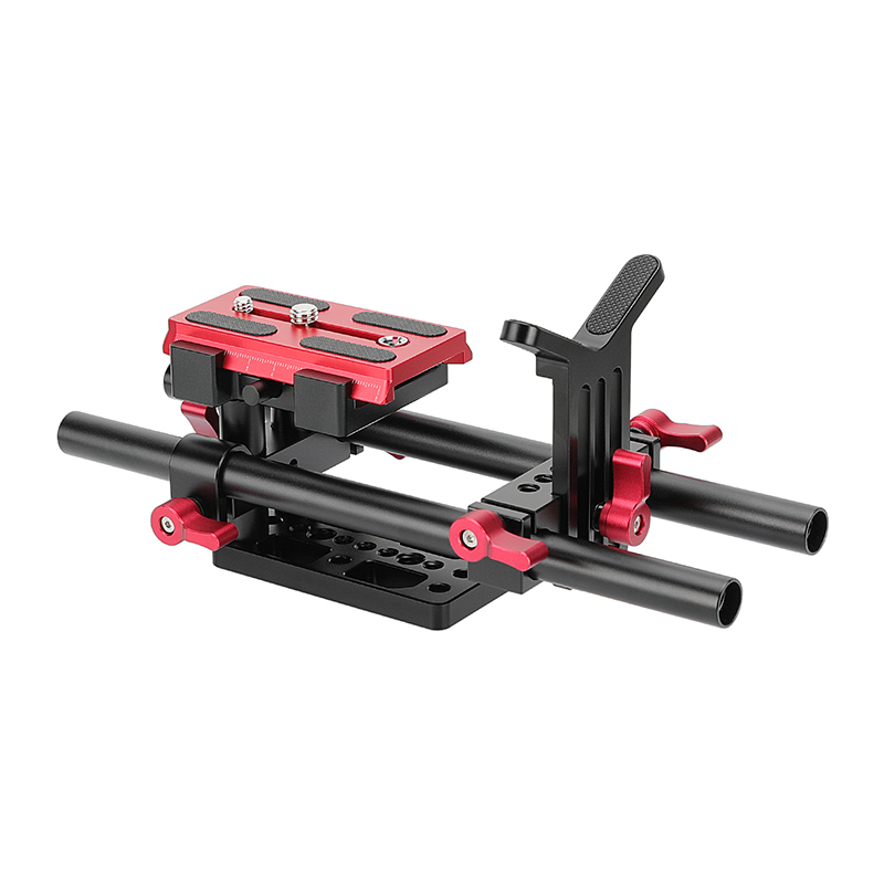 CAMVATE Universal Tripod Mount Support Rig With Manfrotto Quick Release ...