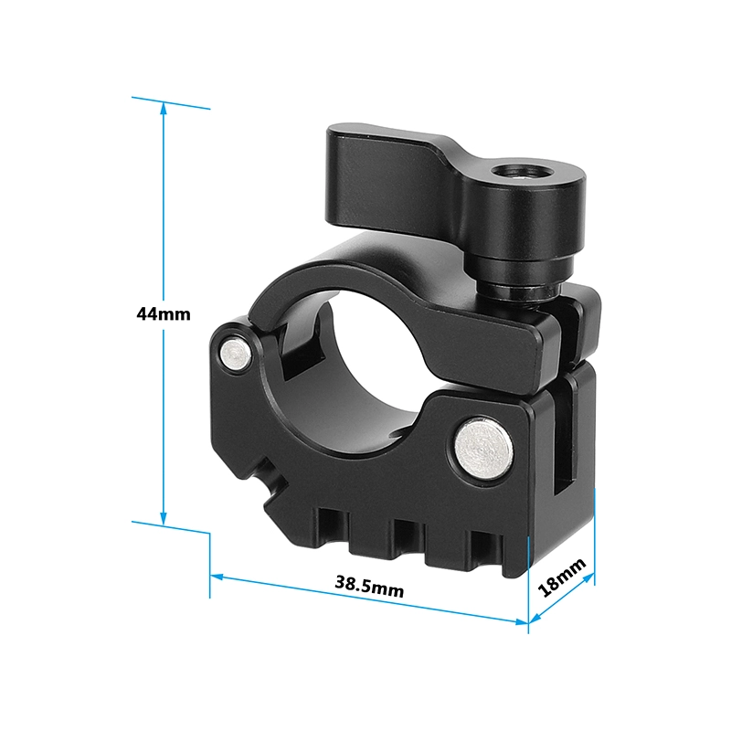 CAMVATE 19mm Rod Clamp with Anti-Twist Mount (Black Locking Lever)