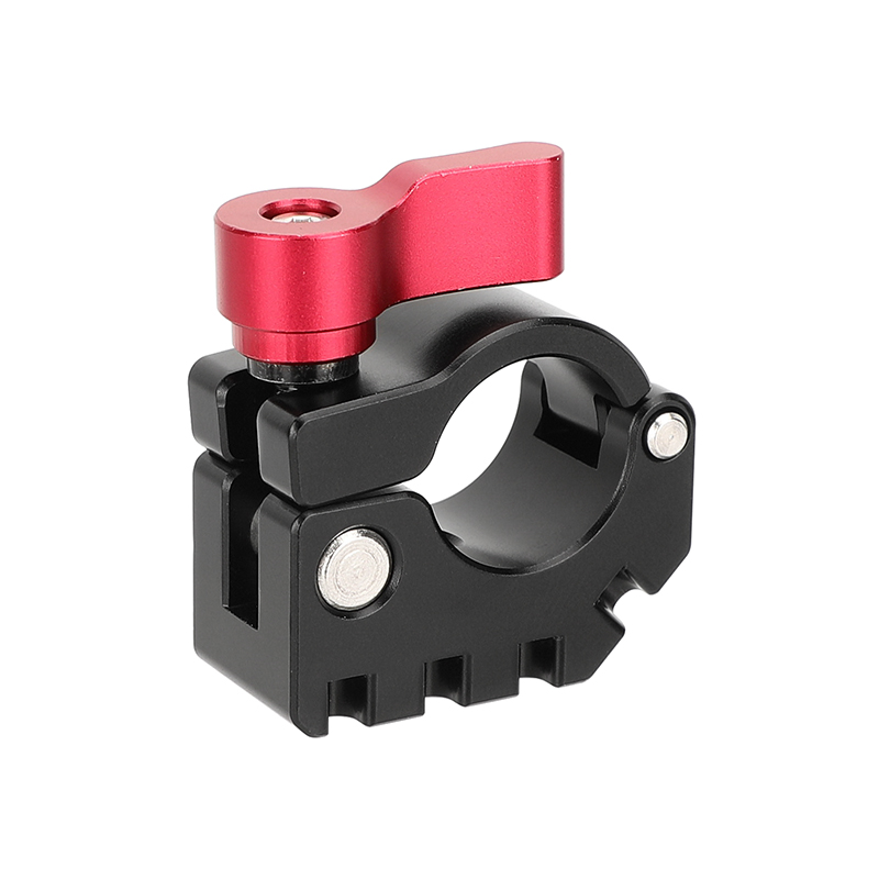 CAMVATE 19mm Rod Clamp with Anti-Twist Mount (Red Locking Lever)