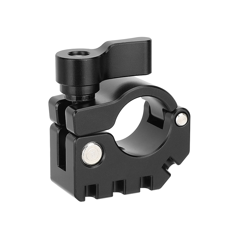 CAMVATE 19mm Rod Clamp with Anti-Twist Mount (Black Locking Lever)