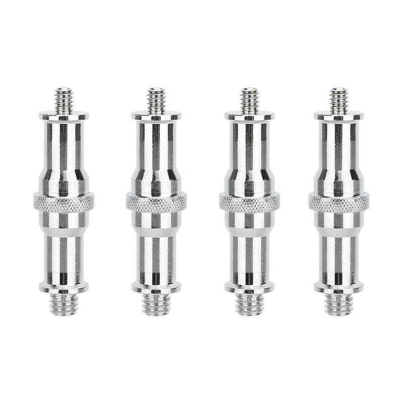 CAMVATE 1/4"-20 to 3/8"-16 Male Thread Adapter Double-Ended Spigot (4-Pack)