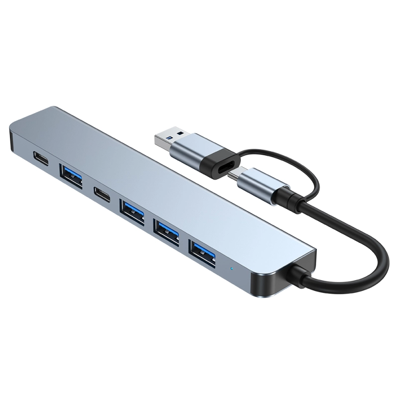 CAMVATE USB Type-C Type-A 7-in-1 Docking Station Multiport Adapter