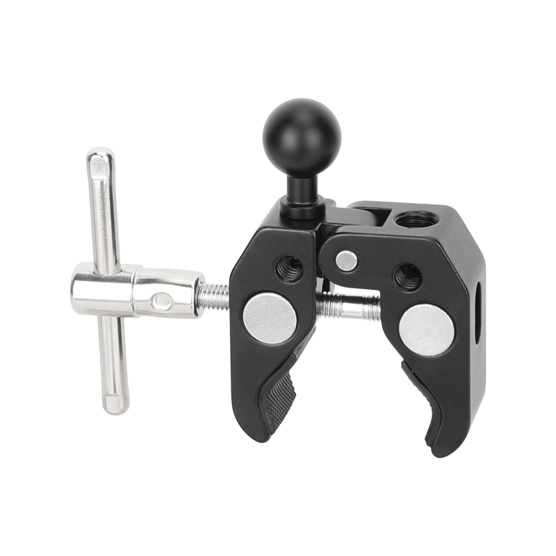 CAMVATE Bike/Motorcycle Handlebar Clamp mount with 17mm Ball