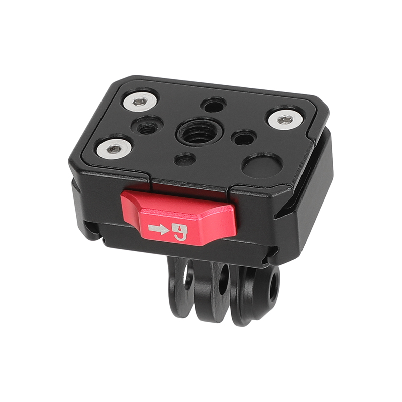 CAMVATE Mini Quick Release Kit with GoPro-Style 3-Prong Tripod Mount