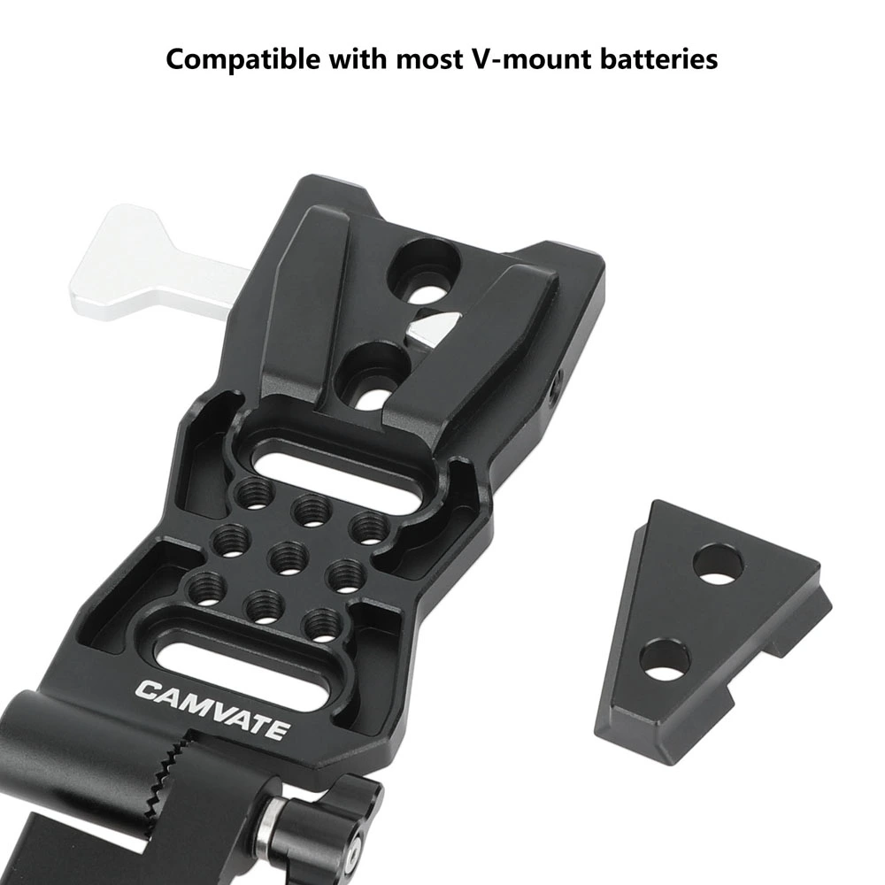 CAMVATE L-Shaped V-Lock Mounting Plate with Arca-Type Quick Release System
