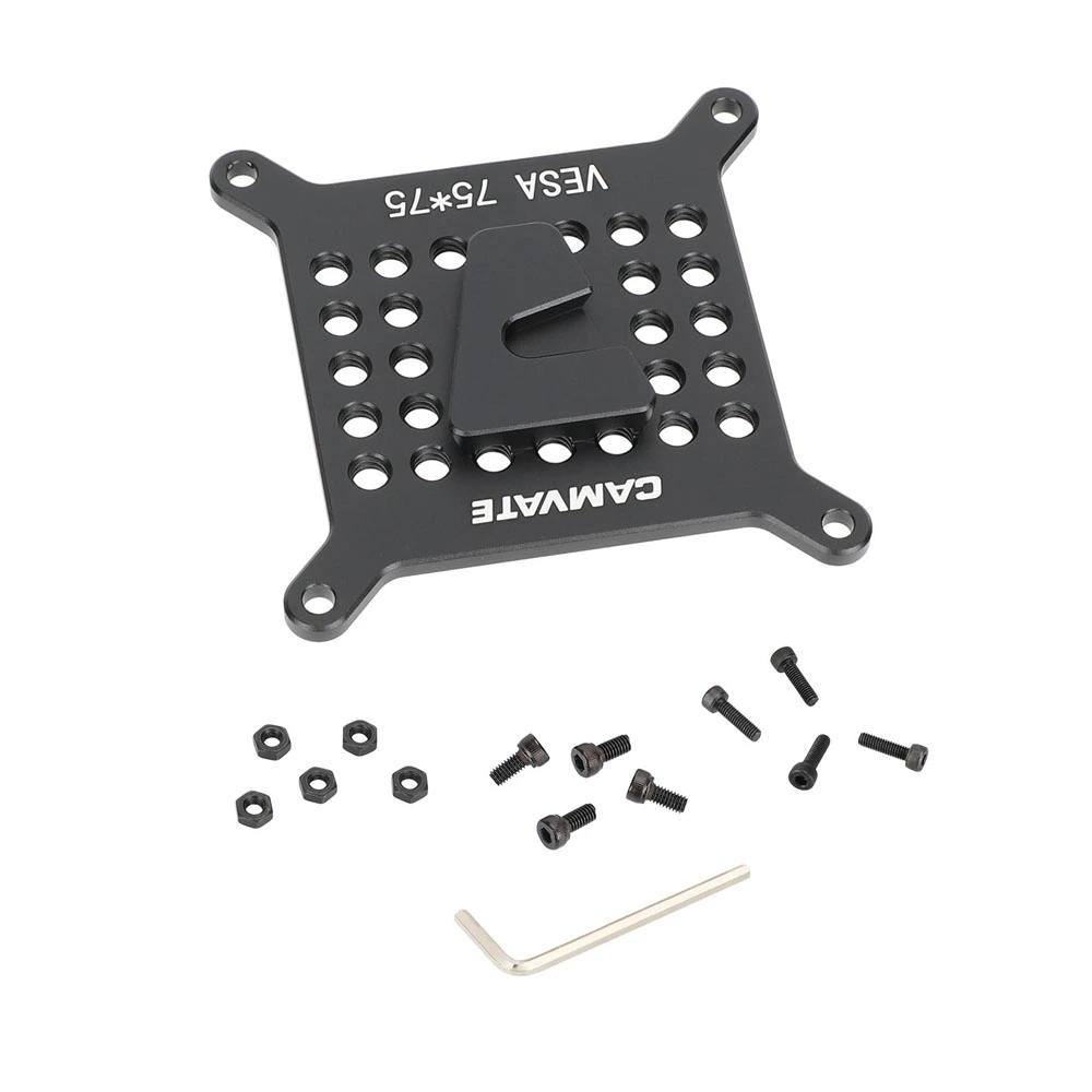 CAMVATE Multipurpose VESA Monitor Mounting Plate with V-Lock Wedge