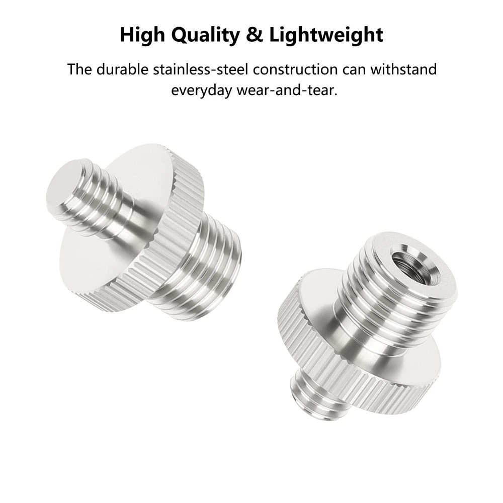 CAMVATE M8 Male to 1/2"-20 Male & 1/4"-20 Female Thread Adapter ...