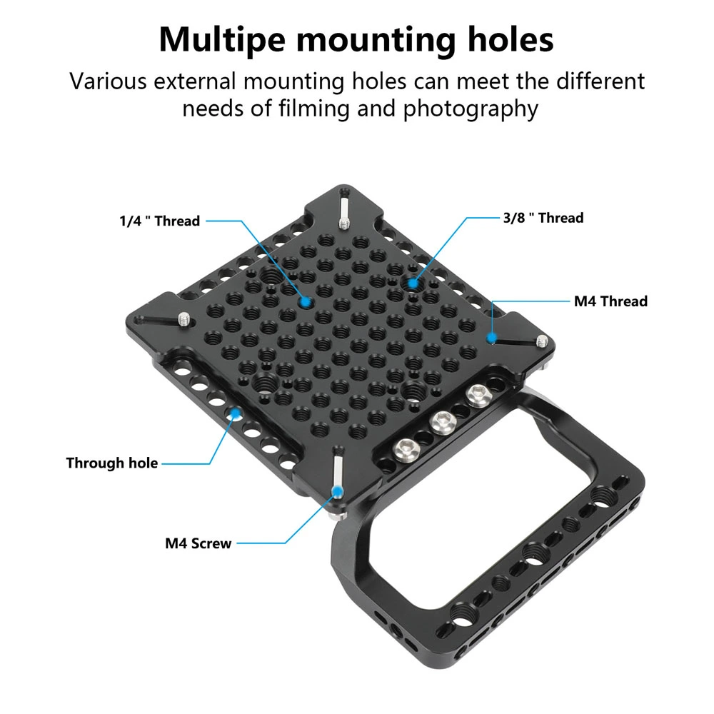 CAMVATE Multipurpose Cheese Plate with VESA Mount & Handle (75 to 100mm ...