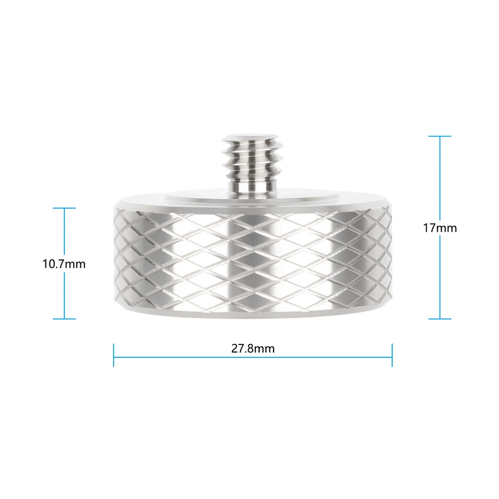 CAMVATE 1/4"-20 Male To 1/4"-20 Female Counterweight Screw Adapter 28mm ...