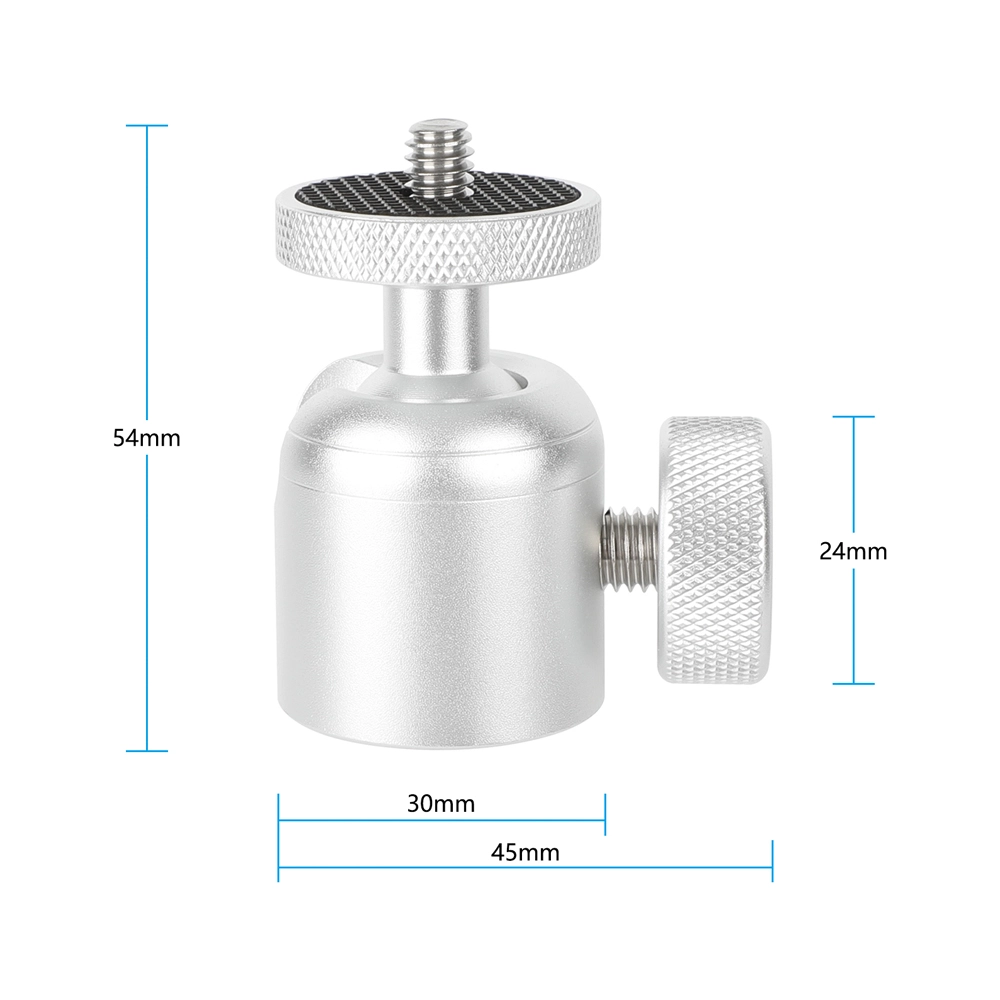 CAMVATE Mini Ball Head with 3/8"-16 / 1/4"-20 Thread and 1/4"-20 Screw ...