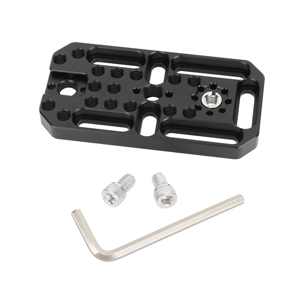 CAMVATE Cheese-Style Camera Mounting Plate with 1/4"-20 and 3/8"-16 Threads
