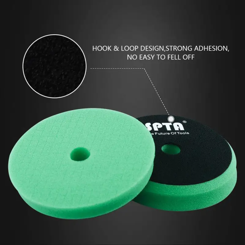 SPTA 5 inch (125mm) Backing Polishing Pads, Grid Beveled Buffing Pads ...