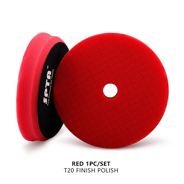SPTA 5 inch (125mm) Backing Polishing Pads, Grid Beveled Buffing Pads ...