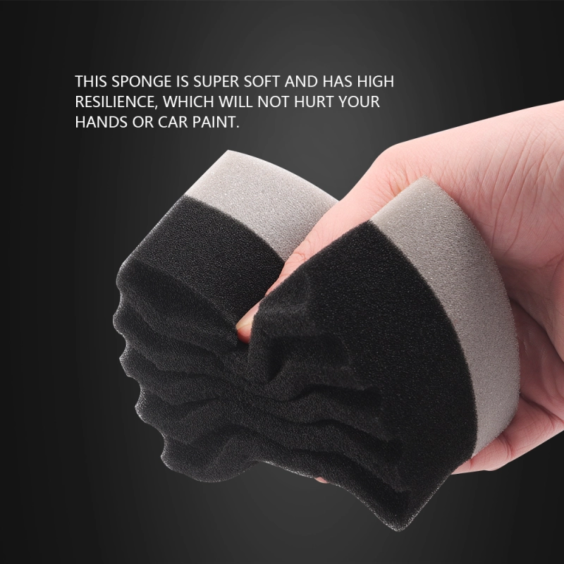 SPTA Hand Applicator Pad Cuboid Wax Sponge For Tires Hand-held Portable ...