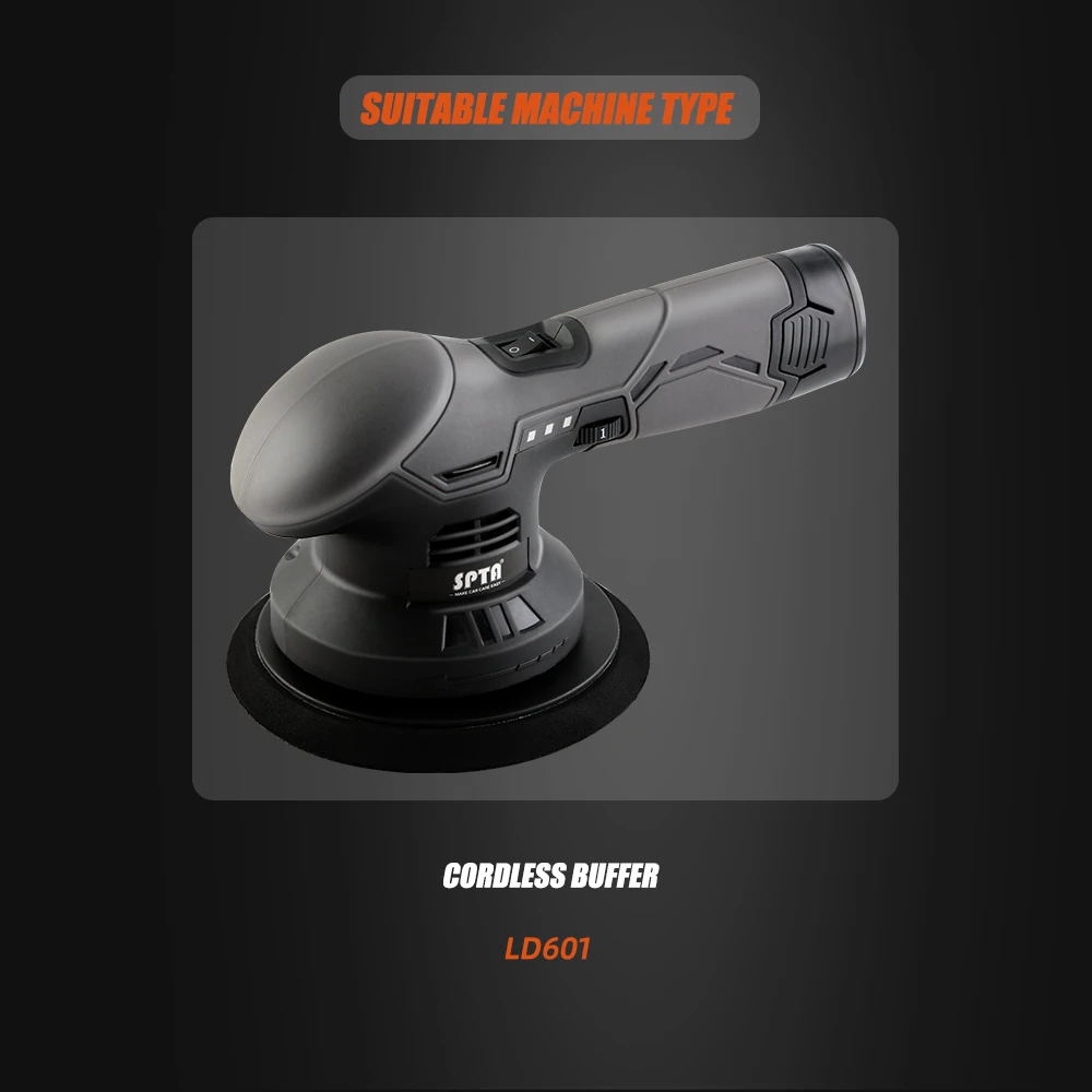 SPTA 12V 2000mAh Battery for 12V Cordless Buffer Polisher 8mm DA Polisher