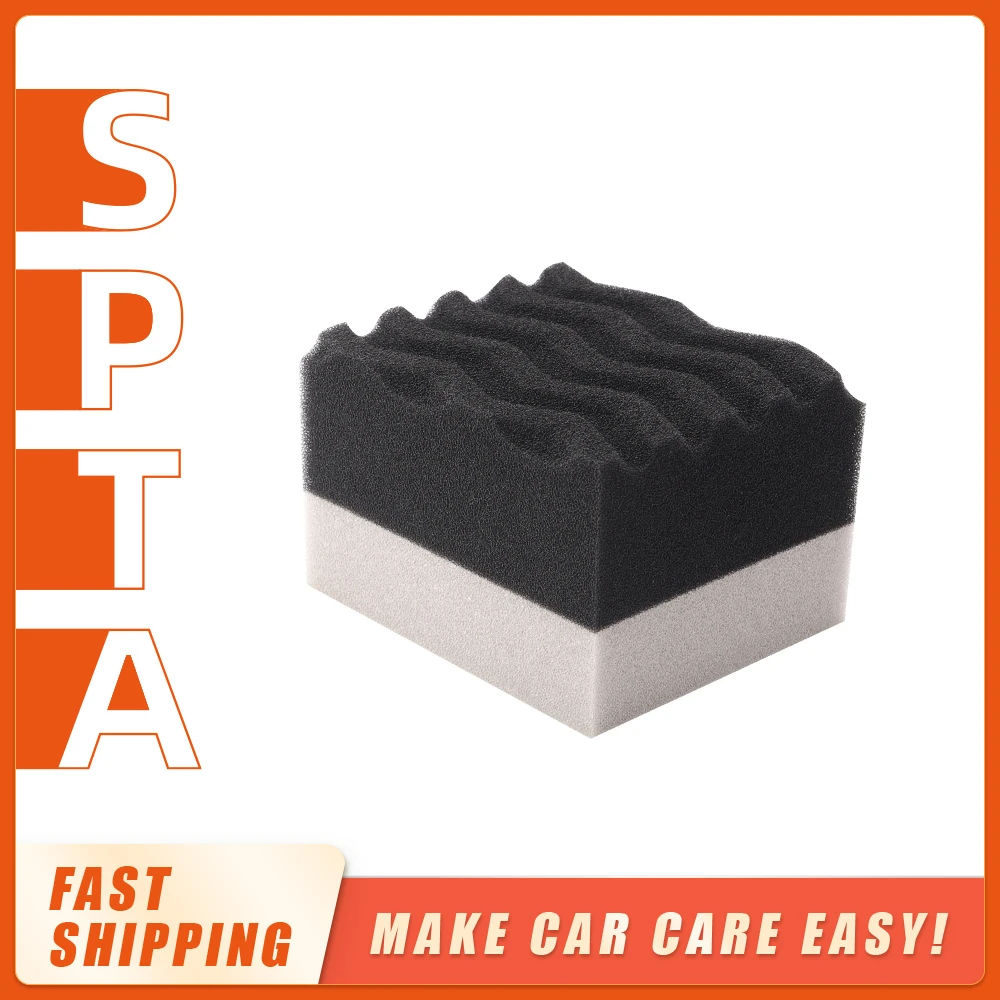 SPTA Hand Applicator Pad Cuboid Wax Sponge For Tires Hand-held Portable ...