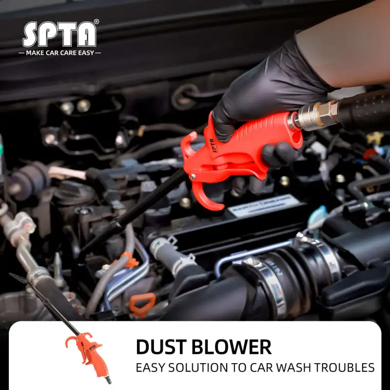 SPTA Plastic Steel High Pressure Dust Blow Gun Air Gun Air Blow Long ...