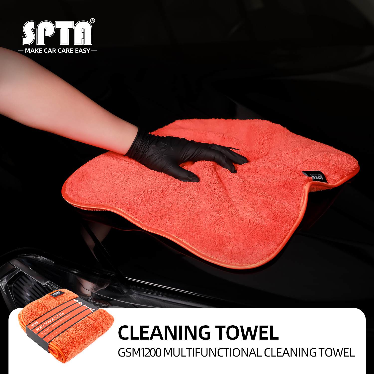 SPTA GSM1200 Multifunctional Cleaning Towel Extra Soft Car Wash ...