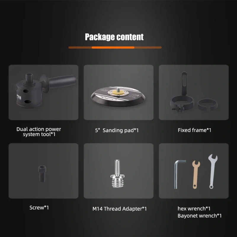 SPTA Dual Action Power System Tool Dual Action Polisher Adapter ...