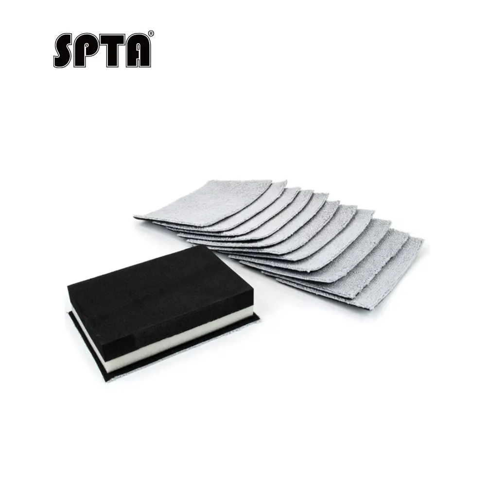SPTA 12Pcs Set Ceramic Coating Sponge Applicator Flexible Hand Strap ...
