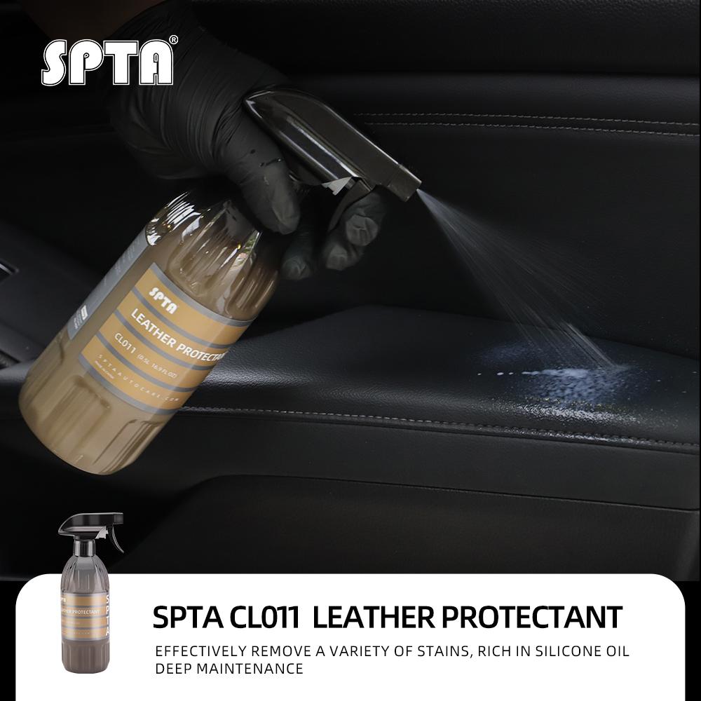 SPTA CL011 Leather Protectant, Intense Leather Scent, UV Inhibitors, Premium Leather Finish, For ...