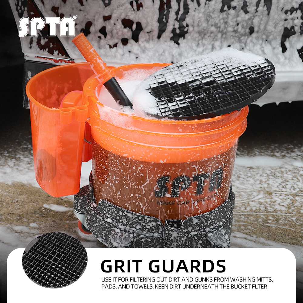 SPTA Grit Guards Universal Pad Washer,Polishing Pad Cleaner Compatible with Orbital Polisher Foam