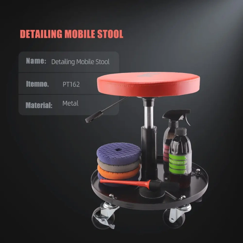 SPTA Detailing Mobile Stool,Pro Rolling Stool, Car Detailing Stool ...