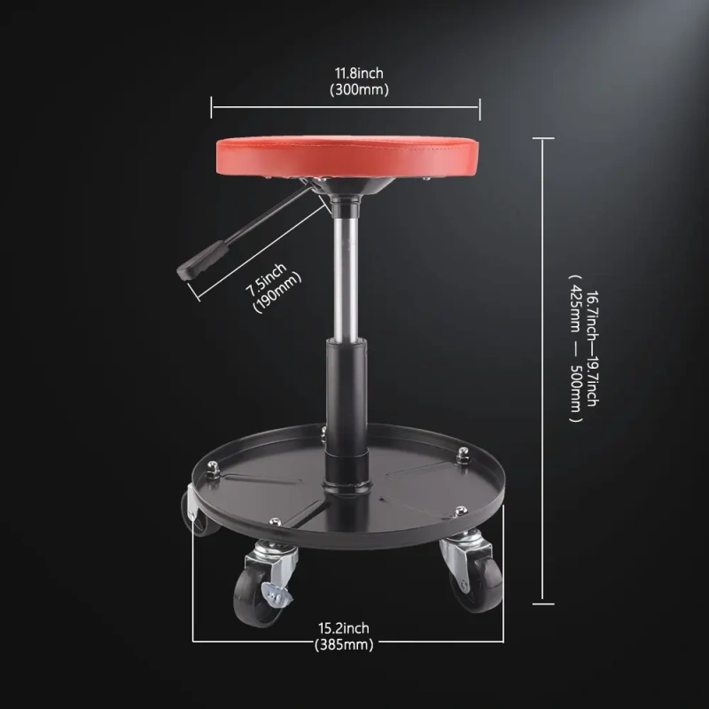 SPTA Detailing Mobile Stool,Pro Rolling Stool, Car Detailing Stool ...