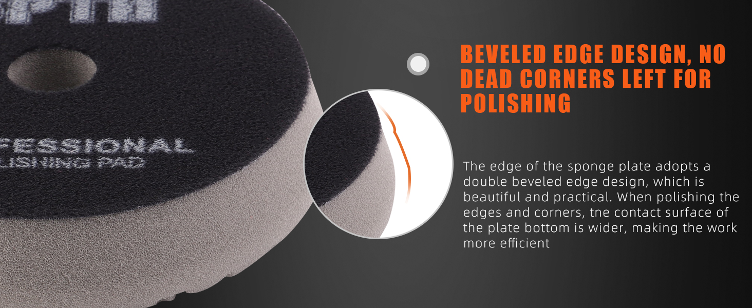 SPTA V2.0 3"/5"/6" Gray Light Cut & Polish Pad for Car Buffer Polisher ...