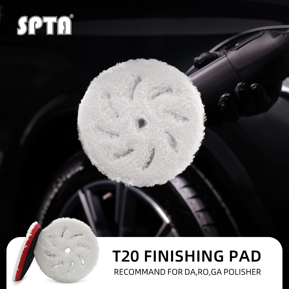 SPTA 5 inch to 6 inch Microfiber Pads, T20 Microfiber Finishing Pads to ...