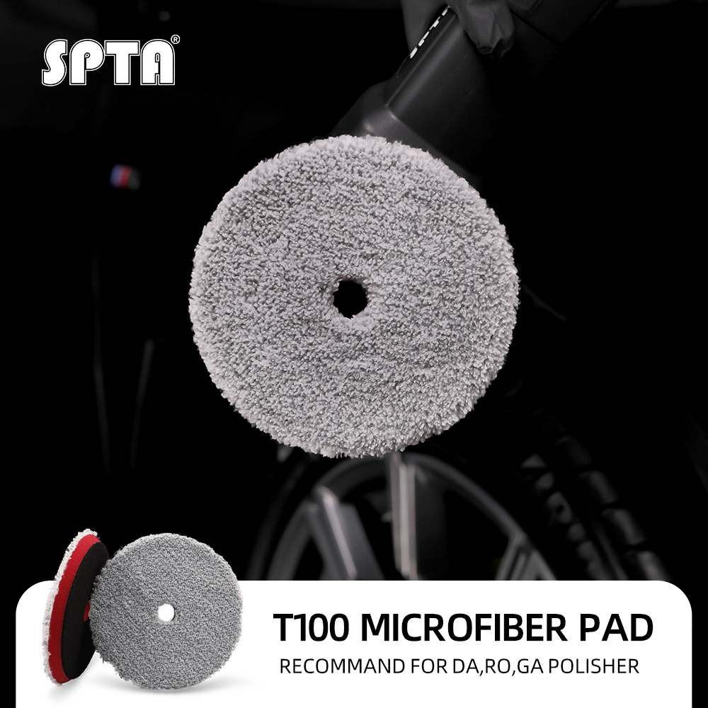 SPTA 3 inch to 6 inch Microfiber Pads, T100 Fast Cutting Microfiber ...