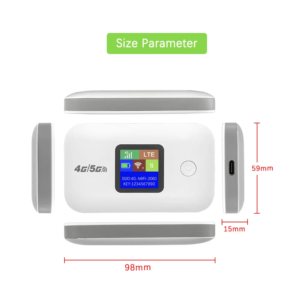 Wireless Mobile Hotspot Portable Mi Fis Pocket RouterTravel A8 Battery ...