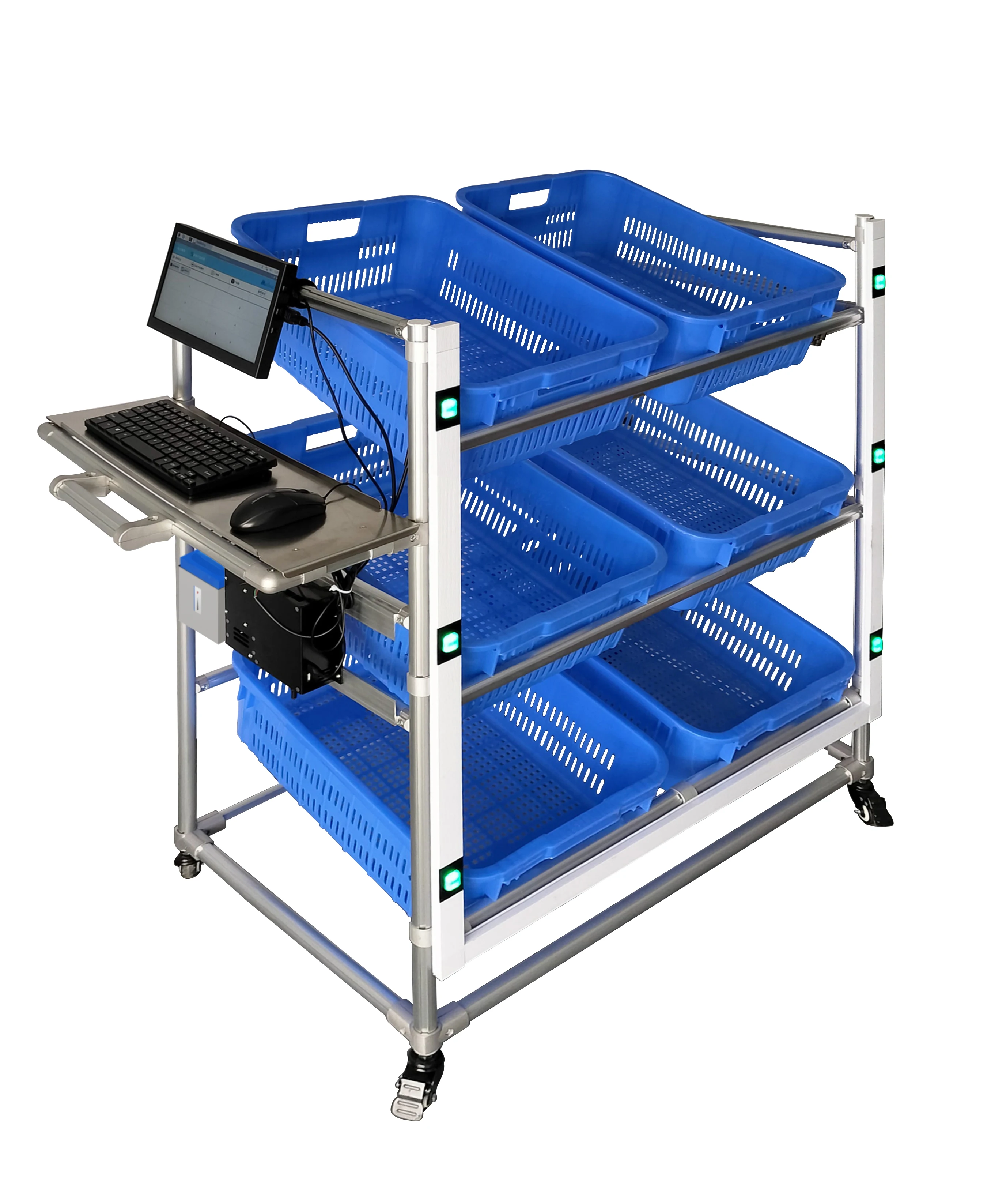 New Mobile Factory Warehouse Ecommerce Picking and Sorting Bins Cart ...