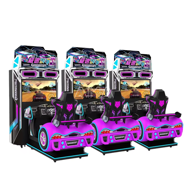 55 Inch Speed Racing Dynamic Simulator Arcade Car Racing Game Machine